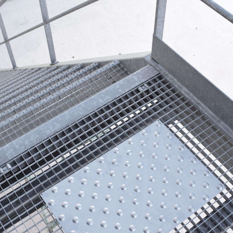 BEV PODINOX Bande podotactile en inox41×60 cm - Pack de 4 - Geveko Markings